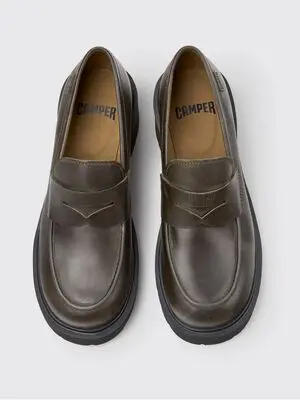 Camper Milah Penny Loafers In Smooth Calfskin With An Extralight® Platform Sole