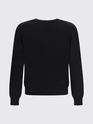 Versace Greca Pattern Cashmere Crewneck Jumper With Contrast Detail