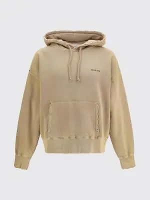 GOLDEN GOOSE Cotton Hoodie With Contrasting Embroidered Logo