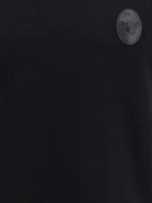 Versace Stretch-cotton T-shirt With Tone-on-tone Medusa Logo Patch