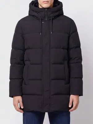 Herno Quilted Ultralight Nylon Short Down Jacket With Hood - Black
