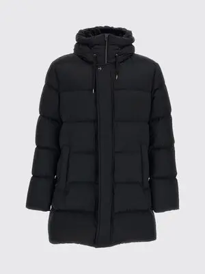 Herno Quilted Ultralight Nylon Short Down Jacket With Hood - Black