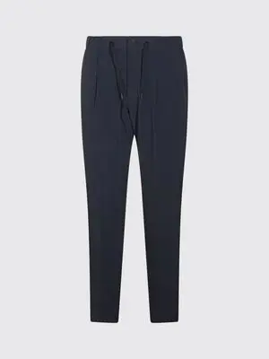 Herno Straight-leg Technical Fabric Trousers With Elasticated Drawstring Waist - Navy