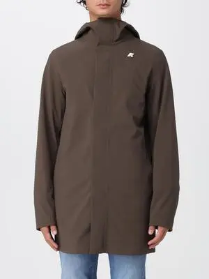K-WAY Marlyn Technical Stretch Fabric Hooded Windbreaker Jacket - Black 1