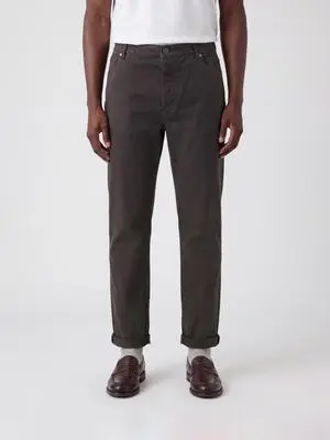Brunello Cucinelli Straight Fit Cotton Denim Jeans - Brown