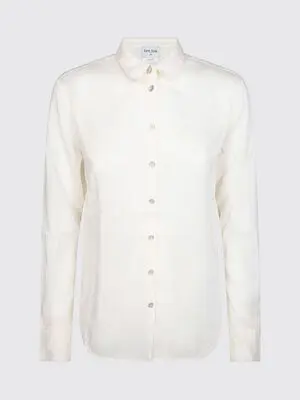 FORTE_FORTE Silk And Cotton Blend Shirt With French Collar - Burnt