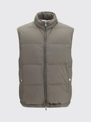 Brunello Cucinelli Padded Nylon Vest With Packable Hood