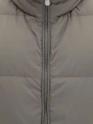 Brunello Cucinelli Padded Nylon Vest With Packable Hood