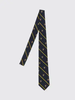 Polo Ralph Lauren Regimental Striped Silk Tie With Crest - Blue