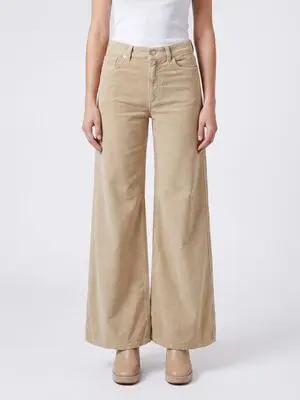 PT TORINO Wide Leg Pants - Beige