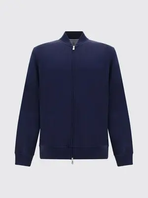 Brunello Cucinelli Silk And Cashmere Zip-up Cardigan With Bomber Collar