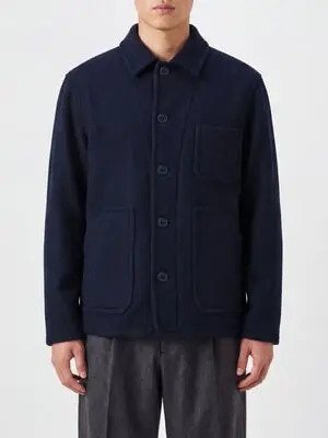 BROOKSFIELD Casual Wool Blend Shirt Jacket With Front Patch Pockets