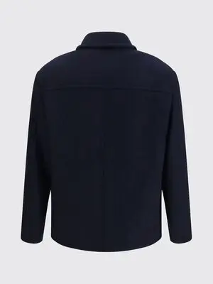 BROOKSFIELD Casual Wool Blend Shirt Jacket With Front Patch Pockets