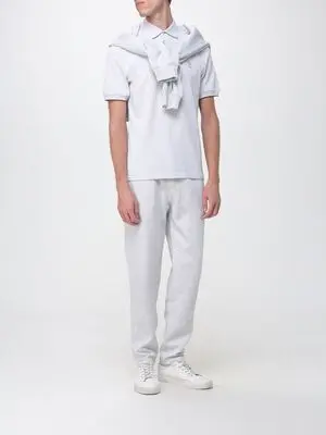 Brunello Cucinelli Short-sleeved Cotton Polo With Embroidered Logo - Ivory