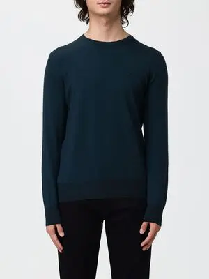 BROOKSFIELD Crewneck Wool Jumper With Long Sleeves And Ribbed Trims - Forest Green