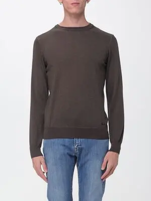 BROOKSFIELD Shawl Collar Wool Cardigan With Button Closure - Dark