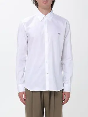 BROOKSFIELD Button-down Collar Casual Shirt In Oxford Cotton - White