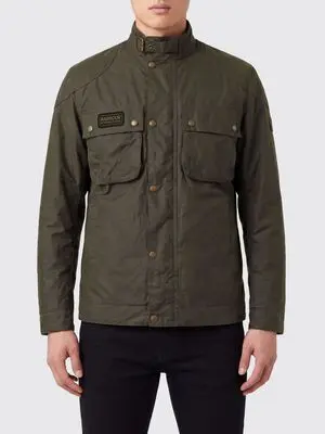 Barbour Merton Relaxed-fit Waxed Cotton Jacket With Biker Collar