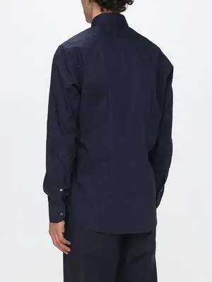 BROOKSFIELD Button-down Collar Casual Shirt In Cotton Poplin - Navy