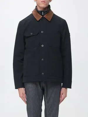 Peuterey Bergher Cotton Drill Windbreaker Jacket With Primaloft® Padding - Black