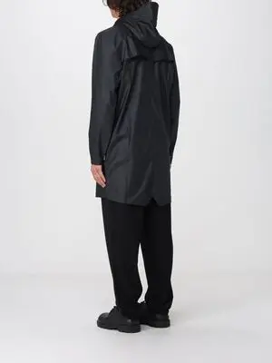 Rains Knee-length Hooded Raincoat In Recycled Technical Fabric