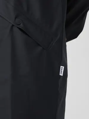 Rains Knee-length Hooded Raincoat In Recycled Technical Fabric