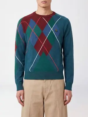 VIVIENNE WESTWOOD Argyle Wool And Cotton Crewneck Jumper - Multicolor