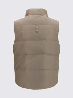 Moose Knuckles Padded High-neck Vest In Recycled Nylon