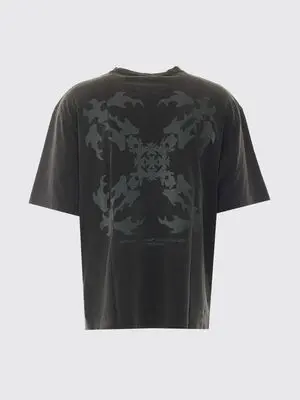 Off-White Relaxed Fit Cotton T-shirt With Rear Arrow Logo
