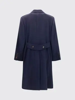 Brunello Cucinelli Knee-length Double-breasted Wool Coat With Lapels