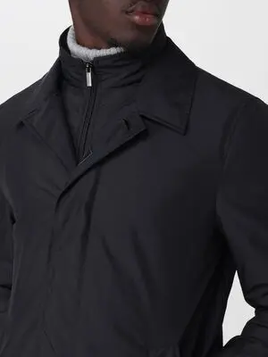 FAY Padded Waterproof Jacket In Polyester With Concealed Closure - Black