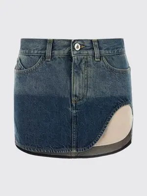 Attico Denim Skirt - Blue