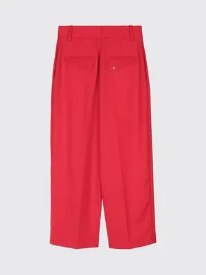 Elisabetta Franchi High-waisted Cropped Wide-leg Gabardine Trousers