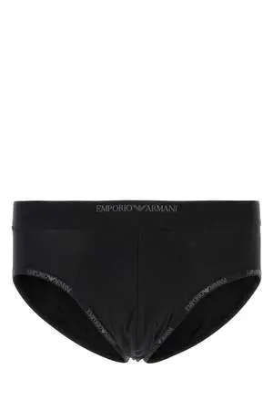 Emporio Armani S Stretch Cotton Brief Set - Black