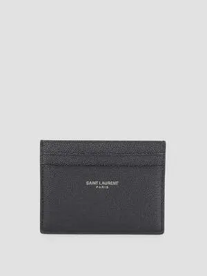 Saint Laurent Mini Elegant Leather Card Holder - 1000