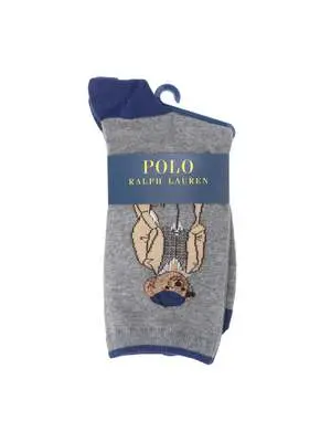Polo Ralph Lauren Polo Bear" Crew Socks - Grey