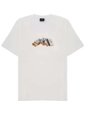 Paul Smith Mini Matchbox Graphic T-shirt For - White