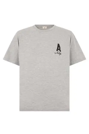AUTRY Cotton Logo T-shirt - Heather Grey
