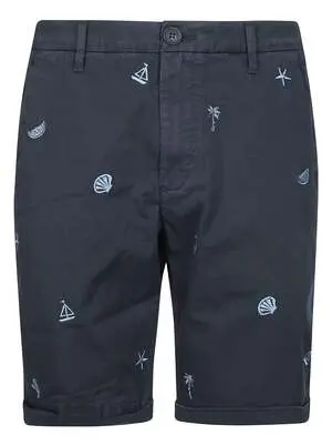 SUN 68 Mini Bermuda Shorts - Blu