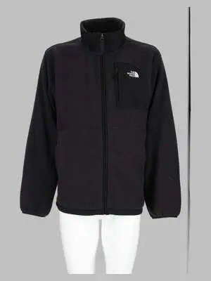 The North Face Fleece Zip Up Sports Jacket - Black