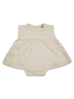 1+IN THE FAMILY Mini Bodysuit With Striped Design - Beige