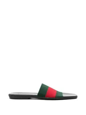 Gucci Web Detail Flat Sandals