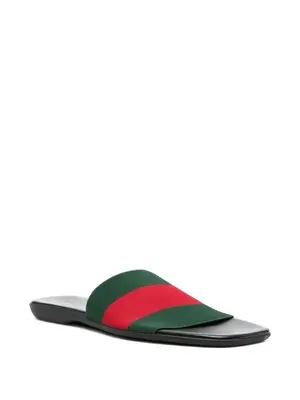 Gucci Web Detail Flat Sandals