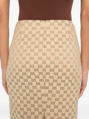 Gucci Gg Cotton Midi Skirt
