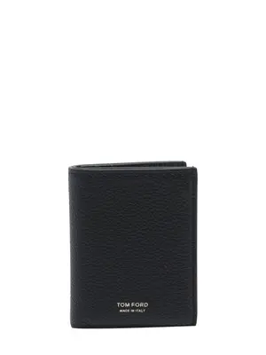 TOM FORD Leather Card Holder - Black