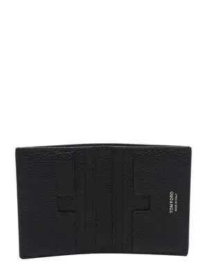 TOM FORD Leather Card Holder - Black