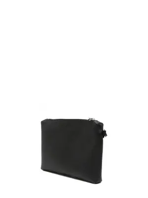 TOM FORD Zip Metal Leather Clutch