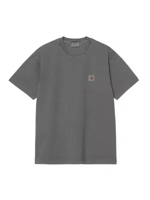 Carhartt Work In Progress Logo Cotton T-shirt - Grey
