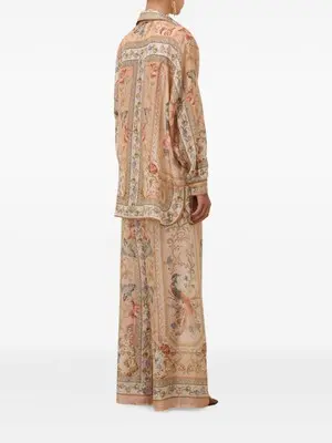 Zimmermann Roselight Silk Shirt - Pink