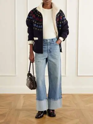 Sea Preston Crochet-trimmed Merino Wool-blend Jacket
